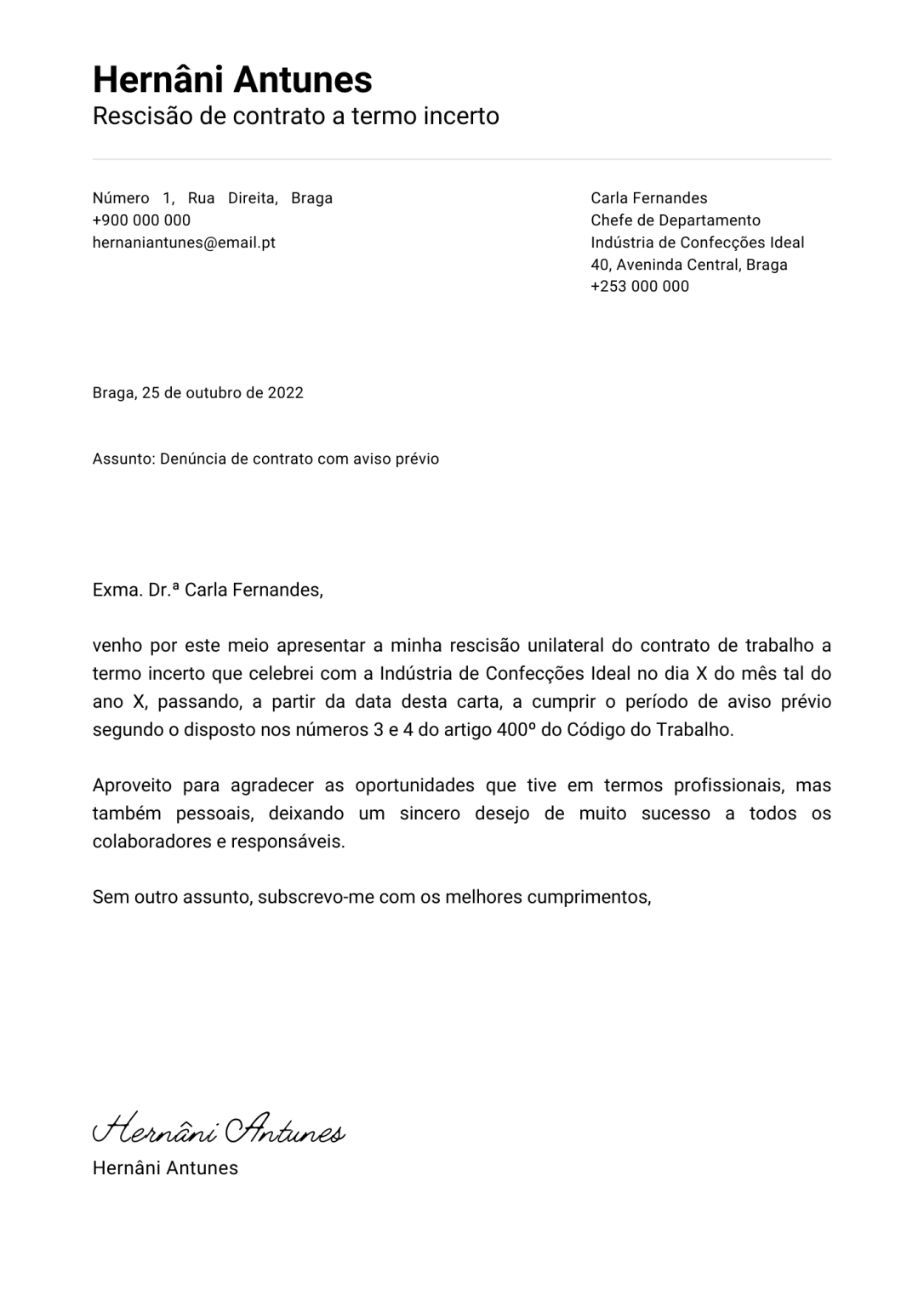 Seis Exemplos De Carta De Despedimento Guia Das Profi - vrogue.co Seis Exemplos De Carta De Despedimento Guia Das Profi - vrogue.co